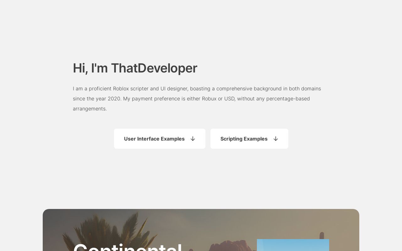 ThatDeveloper's Portfolio